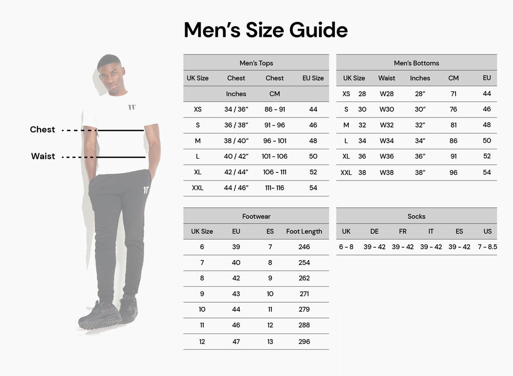 Chase Department Store UK - Size Guide | Find Your Perfect Fit – Chase ...